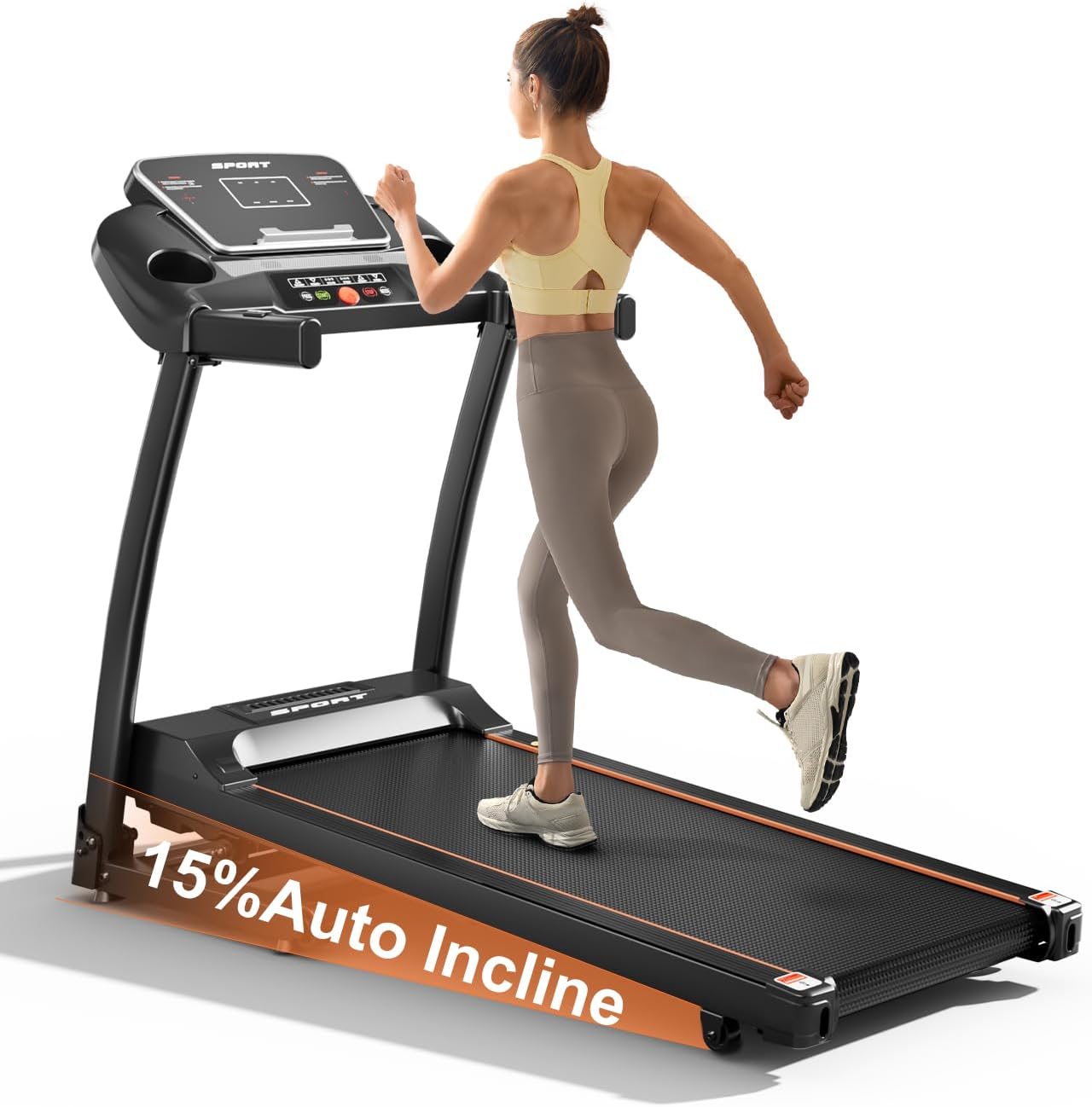Treadmill for Home, 3.0HP Folding Treadmill with Incline, 300 lbs ...